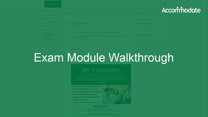 exam walkthrough